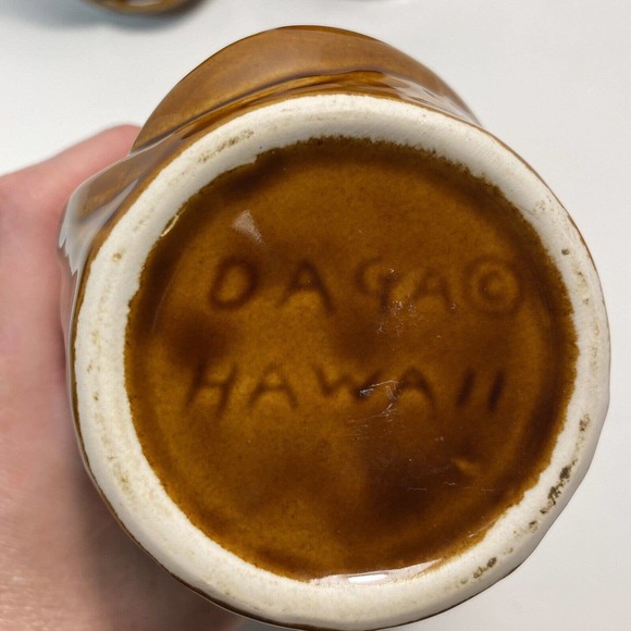 daga | Dining | Vintage Tiki God Drink Mugs Daga Hawaii Set Of 4 Luau ...